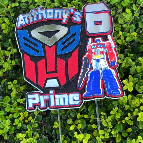 Custom Transformers Cake Topper Birthday Cake Topper - Etsy
