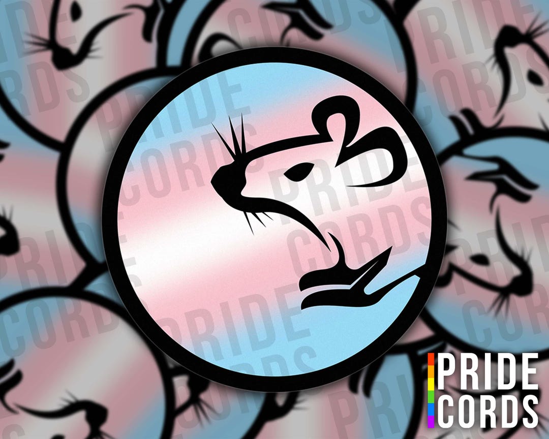 Trans Mouse - Transgender Mice LGBTQ Water Bottle Laptop Decal - Etsy