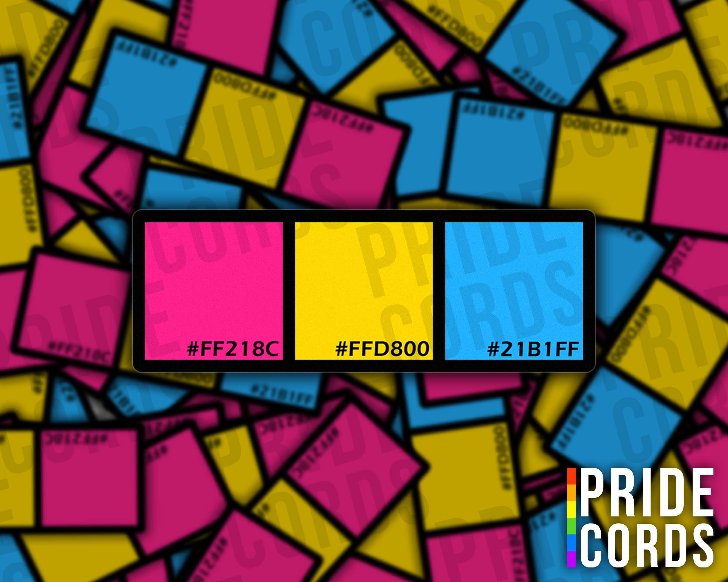 Pansexual Flag Color Swatch Sticker LGBT Vinyl Sticker Water Bottle ...