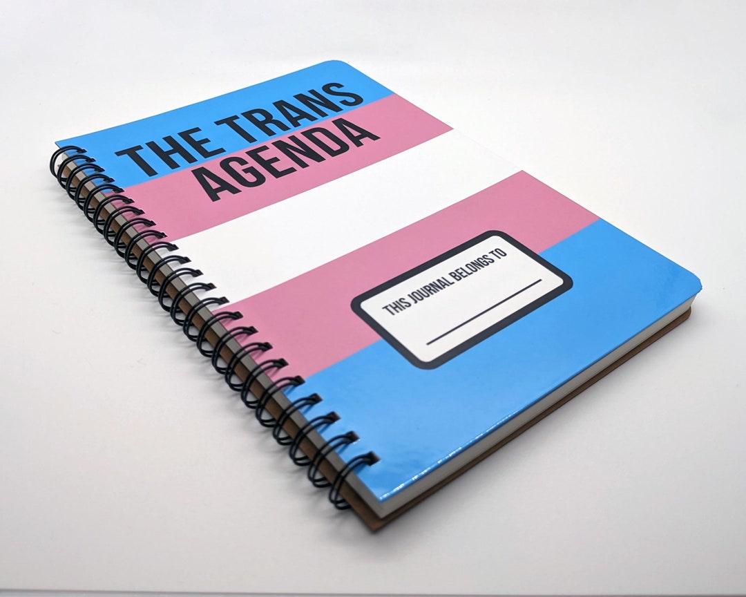 The Trans Agenda Wire Bound Journal Transgender LGBT Notebook Gift - Etsy