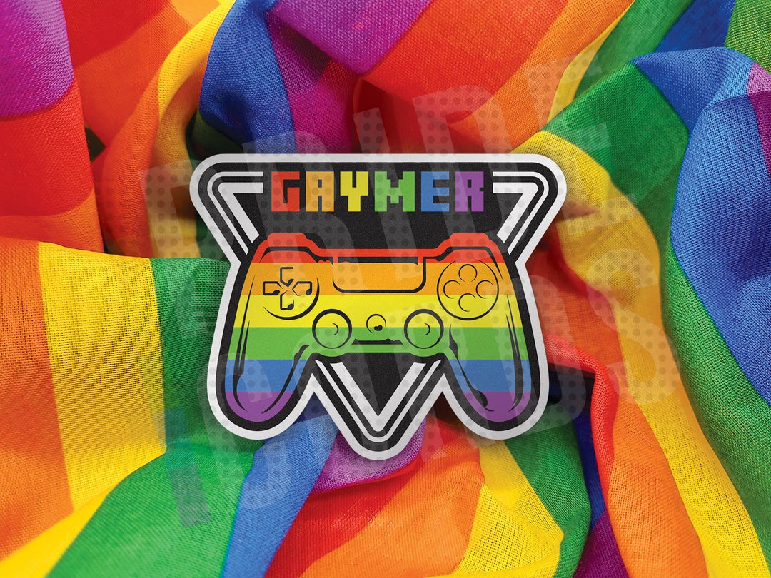Gaymer Lgbt Pride Vinyl Sticker Rainbow Gay Lesbian Lgbtq Etsy