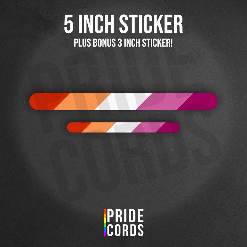 Lesbian Flag 5 Stripe - Etsy
