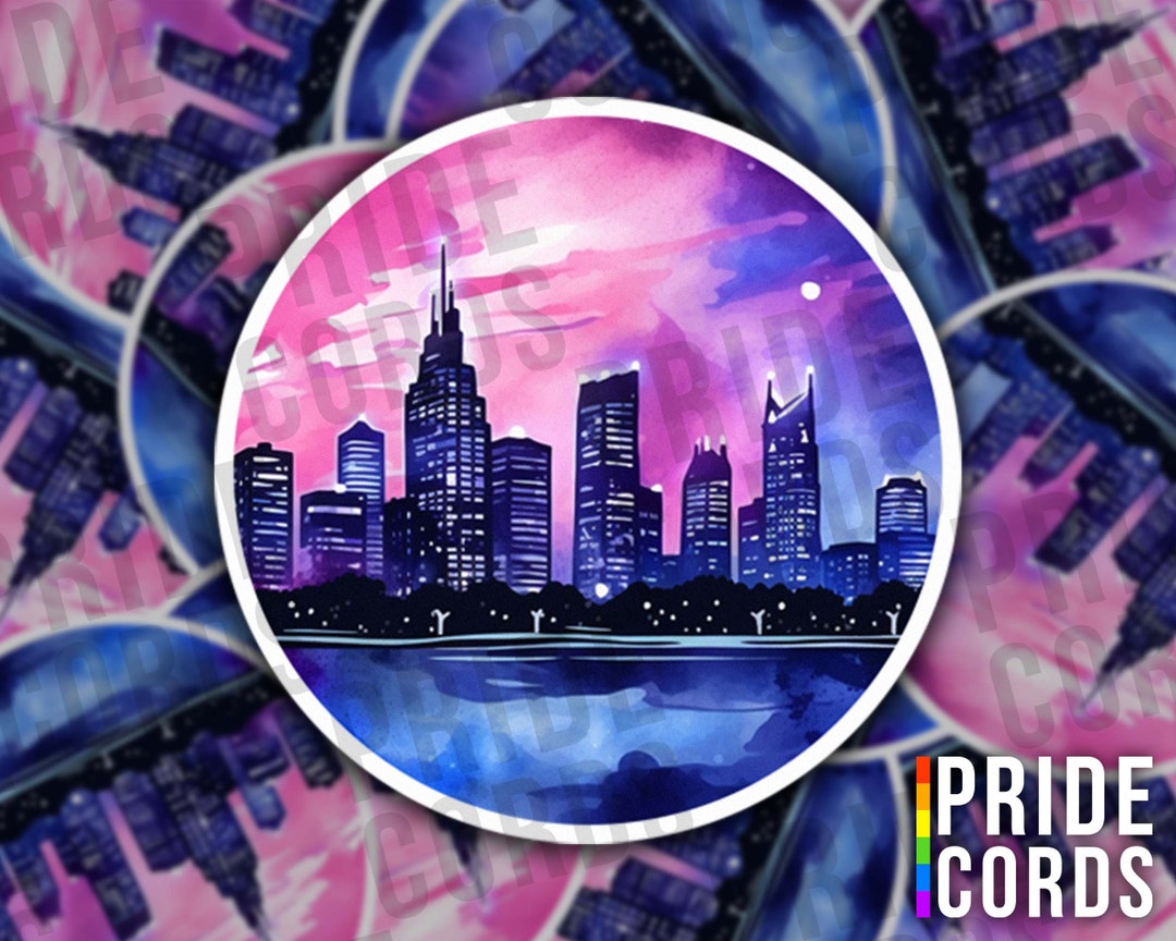 Bisexual Flag Subtle Watercolor Sticker LGBT Vinyl Sticker - Water ...