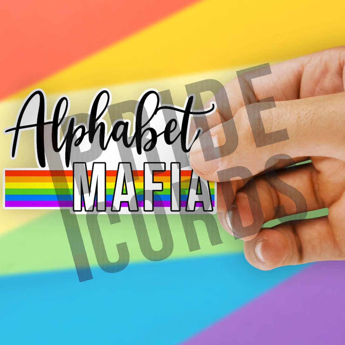 Alphabet Mafia LGBT Pride Vinyl Sticker Rainbow Gay Lesbian | Etsy