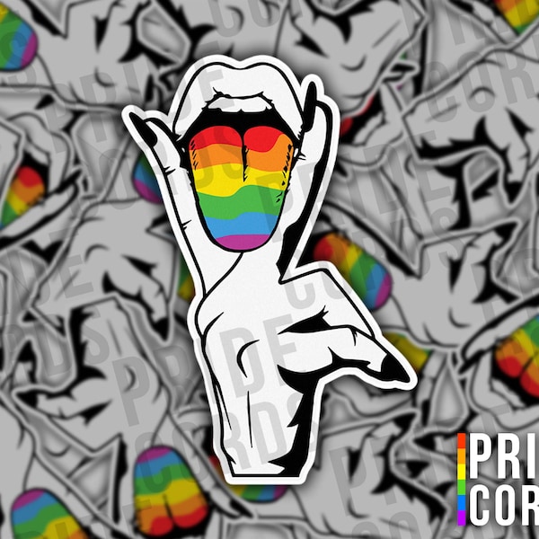 Rainbow Lesbian Decal - Etsy