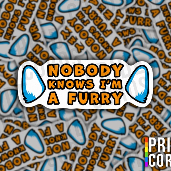 Furry Sticker - Etsy