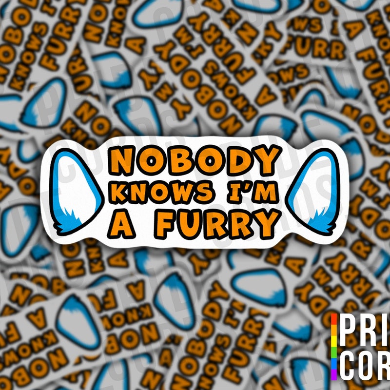 Furry Sticker - Etsy