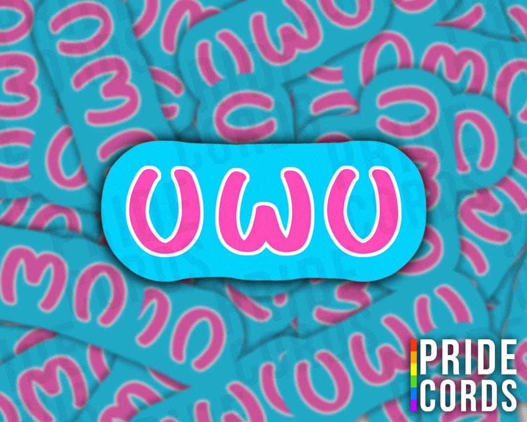 UWU Vinyl Sticker - Cute Kawaii Furry Anime Water Bottle Laptop Decal ...