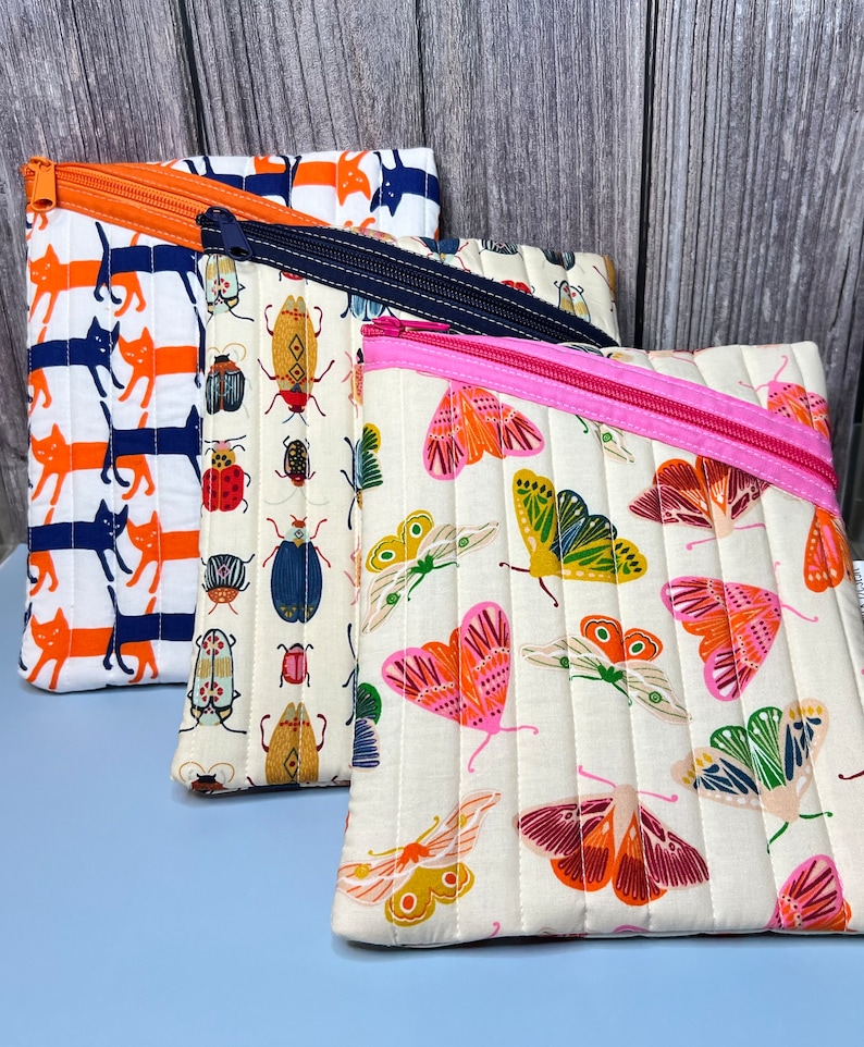 Quilted Zippered Pouches for Electronics - Etsy