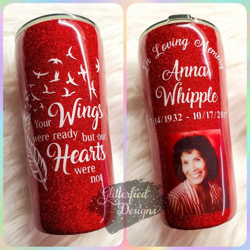 Memorial Tumbler Personalized Memorial Gift Remembrance - Etsy
