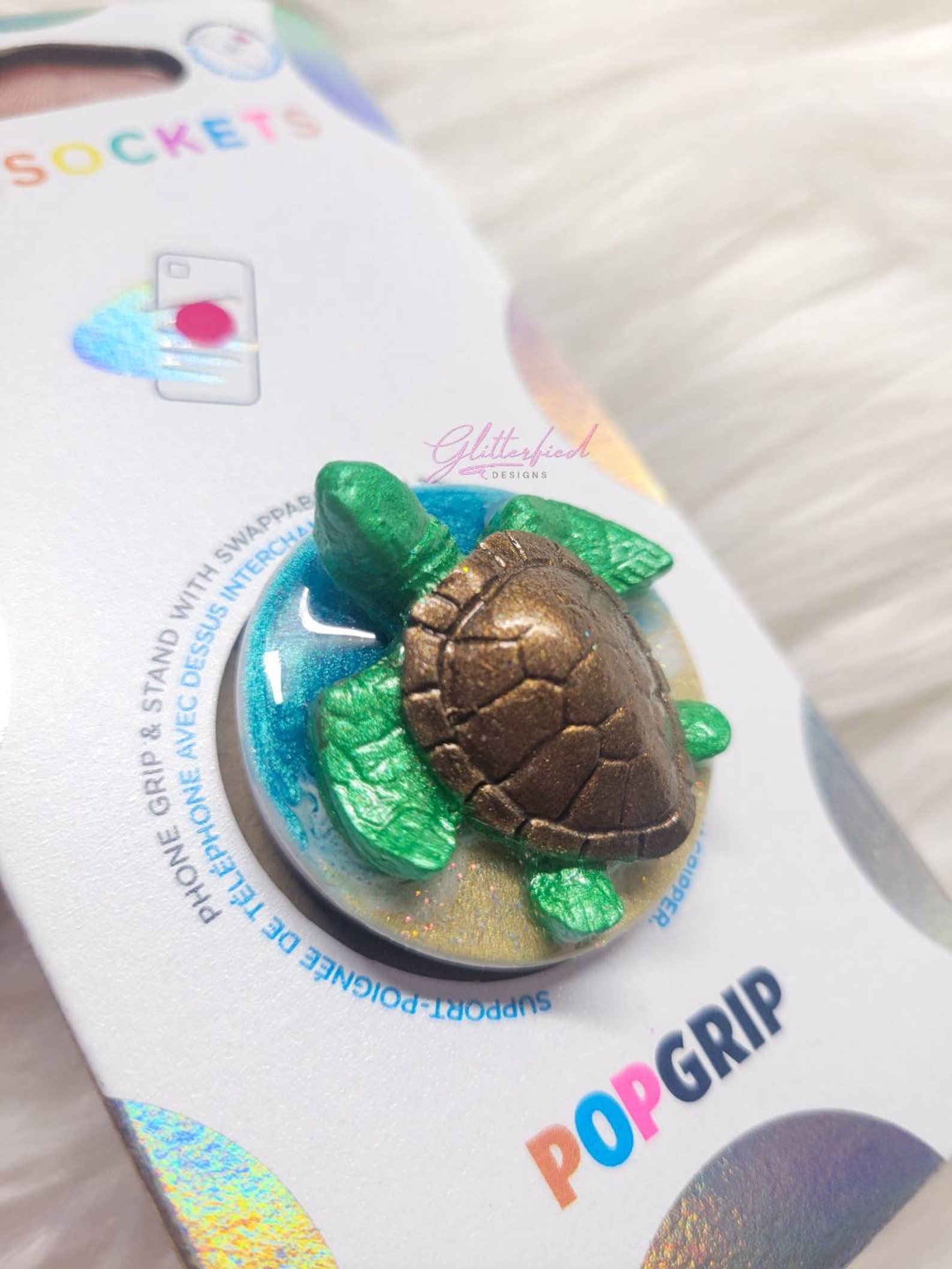 Sea Turtle Popsocket Cute Phone Grip 3D Popsocket Custom - Etsy
