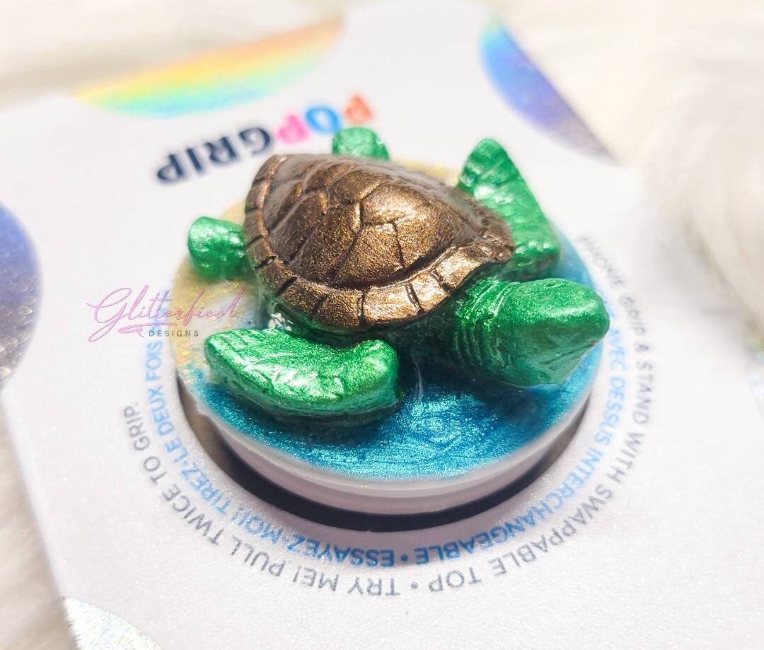 Sea Turtle Popsocket Cute Phone Grip 3D Popsocket Custom - Etsy