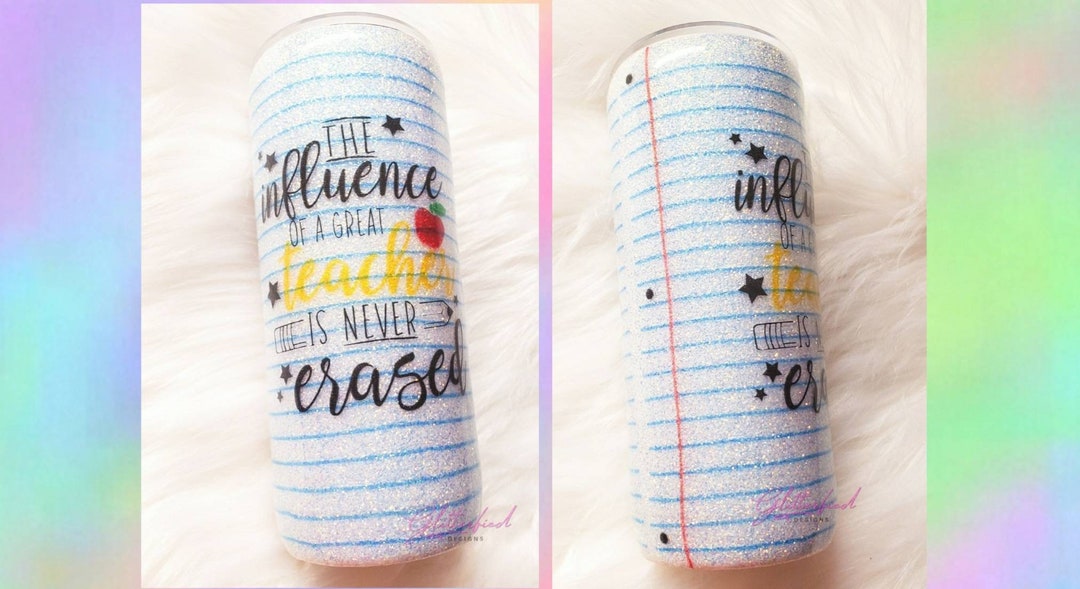 Teacher Tumbler Notebook Tumbler Teacher Gifts Epoxy - Etsy
