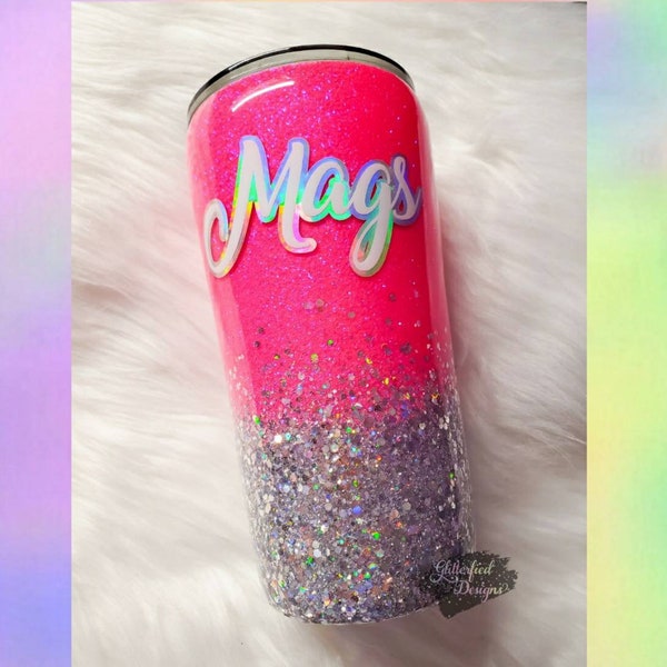Glitter Dipped Cup - Etsy