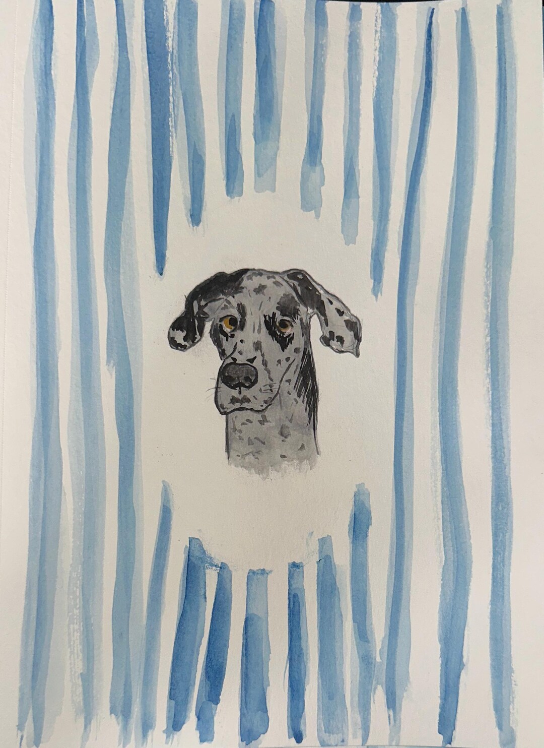 Custom Watercolor Pet Portrait - Etsy