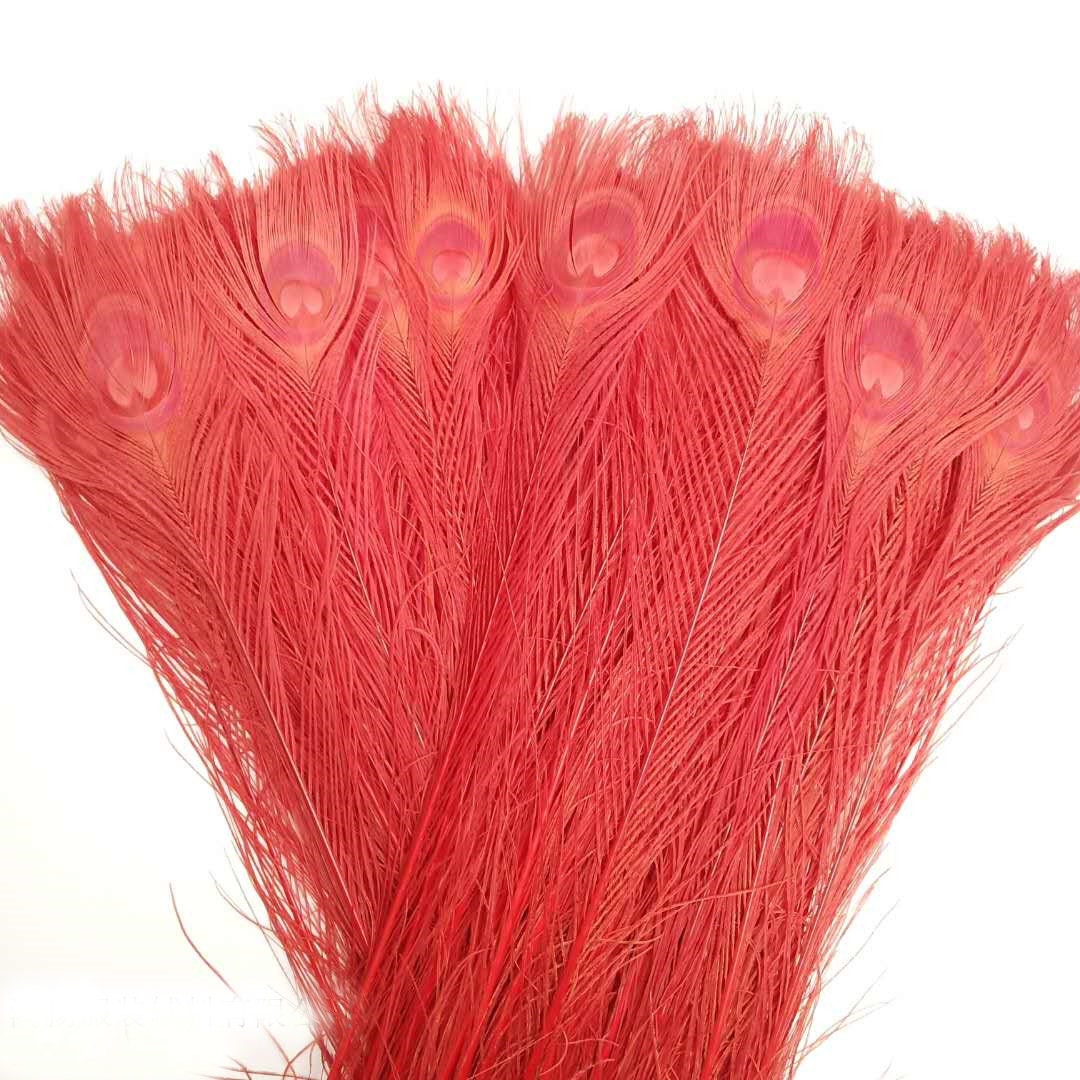 15 Colors 30 Pcs Red Peacock Feathers Plumes 30 35inches For Wedding Centerpiece Supply Craft