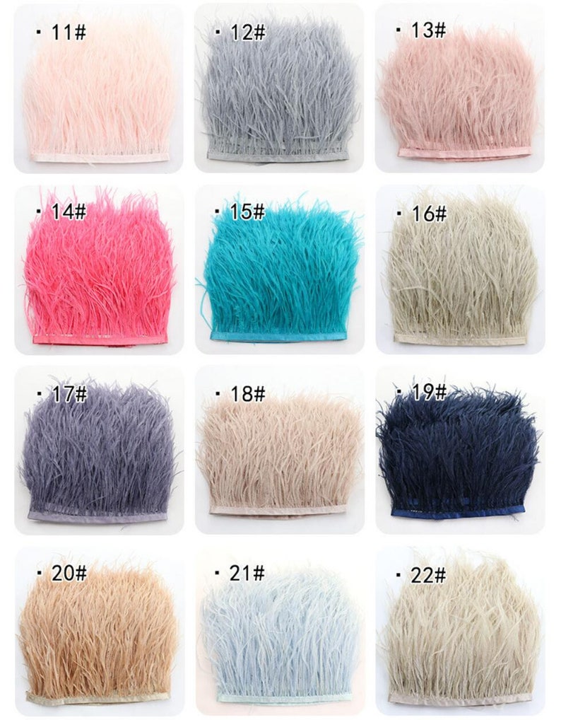 55 Colors Light Blush Ostrich Feather Trim 4-5inch Wide - Etsy