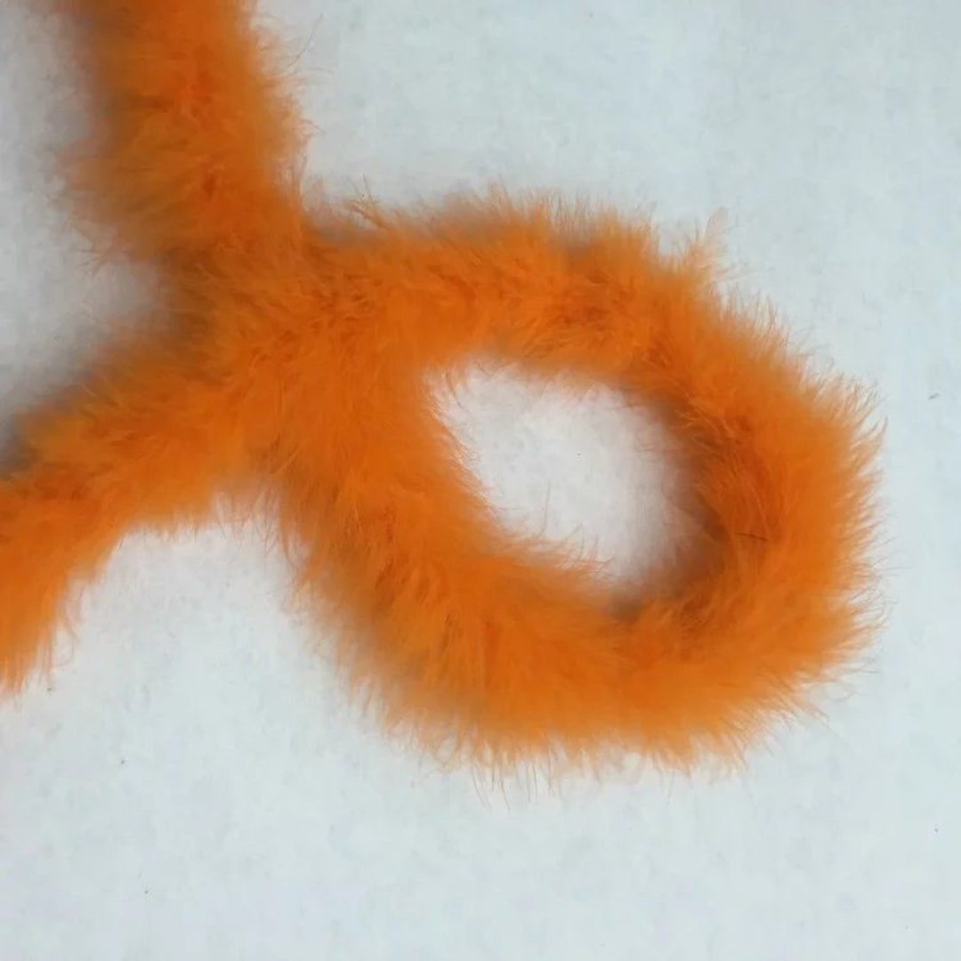 22 Colors Orange Marabou Feather Boa Turkey Feather Boa Halloween Craft ...