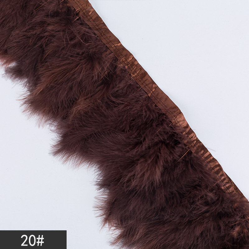 2 Meters Emerald Green Dark Green Turkey Feather Fringe Marabou Feather ...