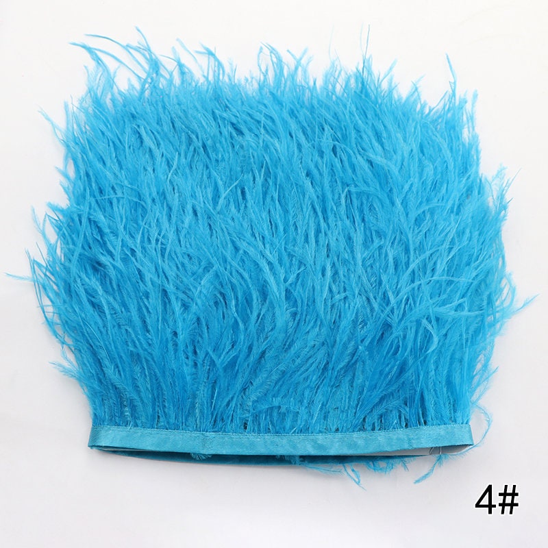 55 Colors Hot Pink Ostrich Feather Trim 4-5inch Wide Ostrich Feather ...