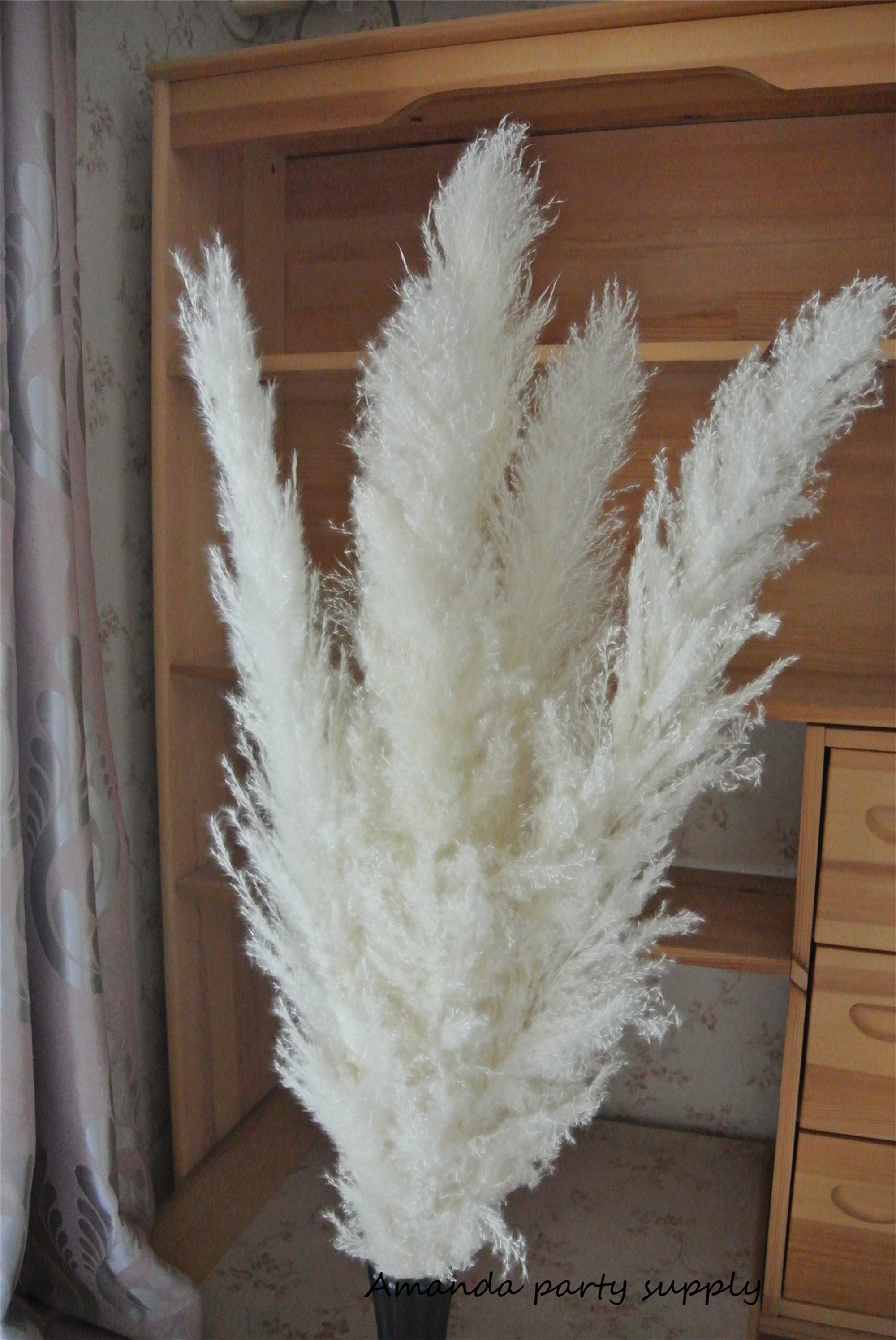 12 Pcs Natural Color Pampas Grass 34inchdried Pampas - Etsy