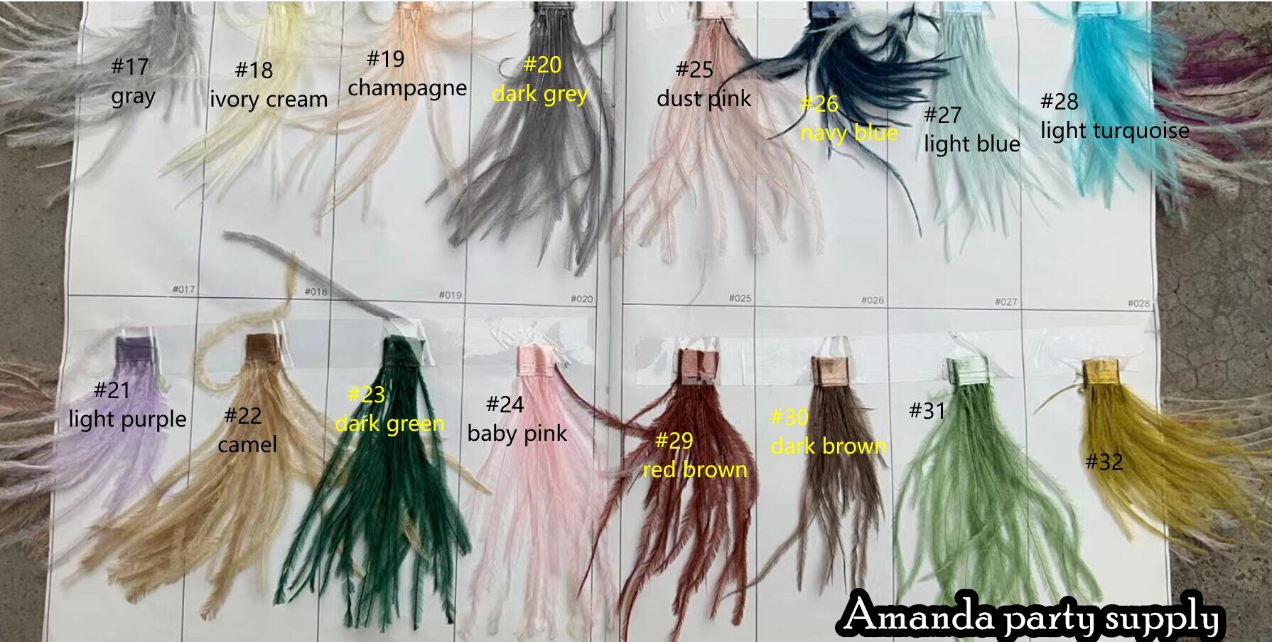52 Colors Royal Blue Ostrich Feather Boa 13 Ply for Wedding Party ...