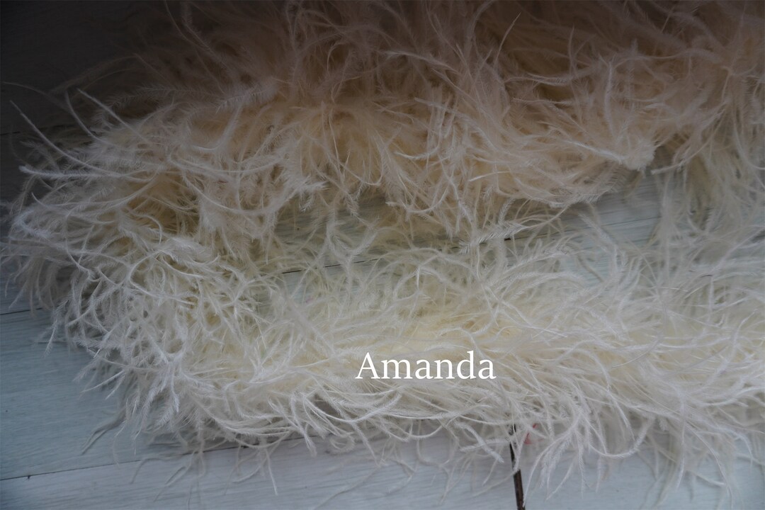52 Colors Ivory Cream Ostrich Feather Boa 8 Ply for Wedding Party ...