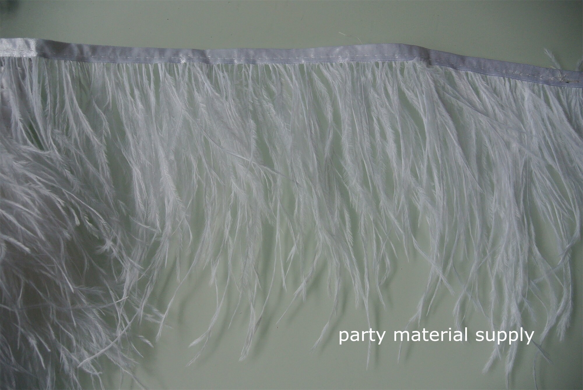 10 Yards White Ostrich Feather Trim 5-6.5inch Ostrich Feather - Etsy