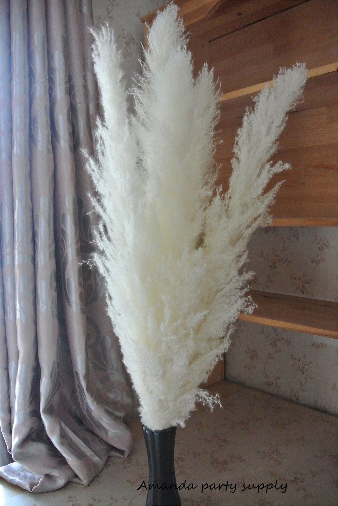 12 Pcs Natural Color Pampas Grass 34inchdried Pampas - Etsy