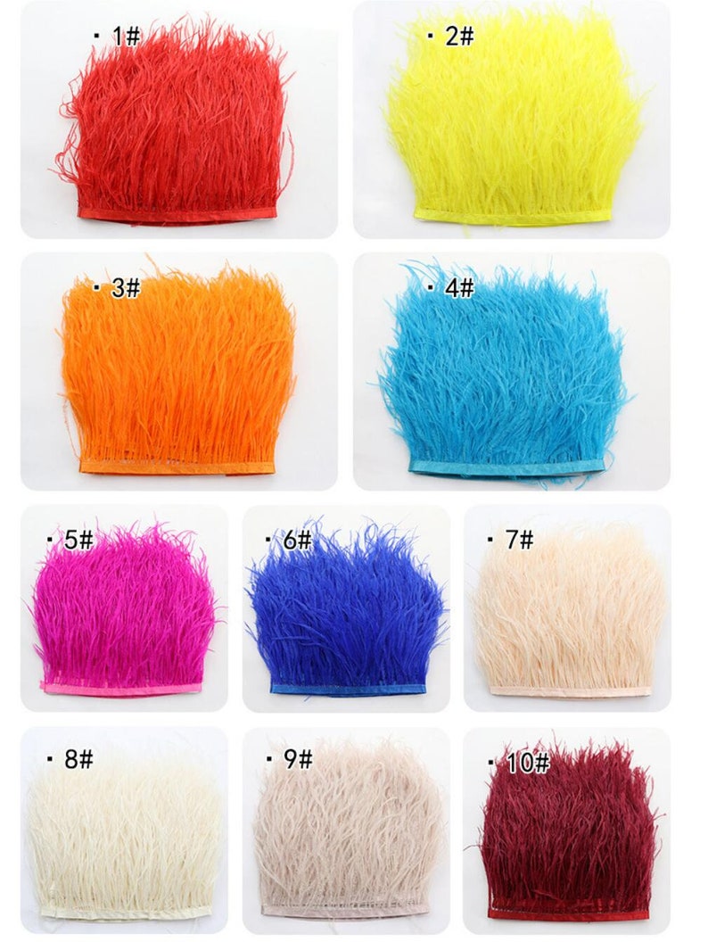 55 Colors Light Blush Ostrich Feather Trim 4-5inch Wide - Etsy