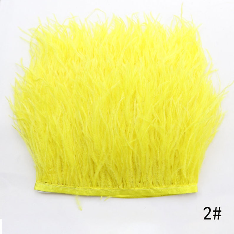 55 Colors Hot Pink Ostrich Feather Trim 4-5inch Wide Ostrich Feather ...