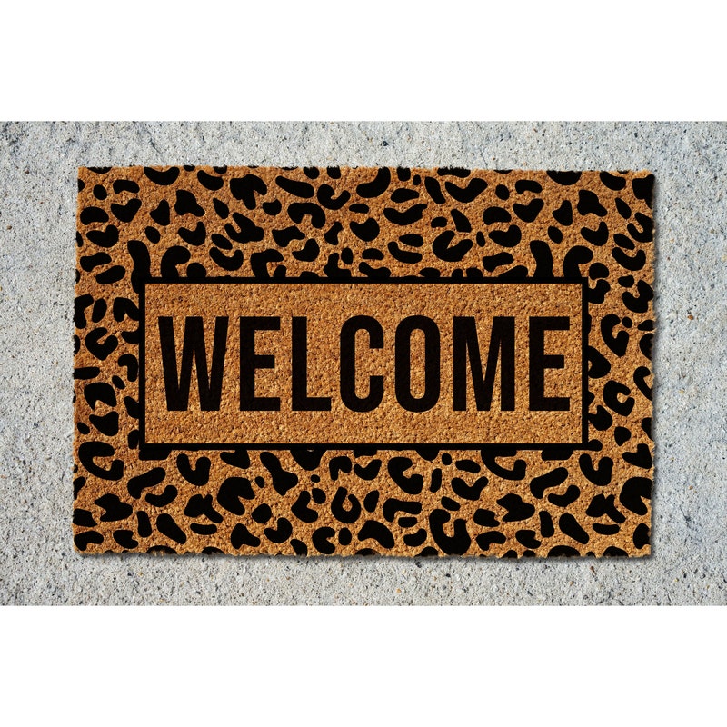 Leopard Door Mat - Etsy