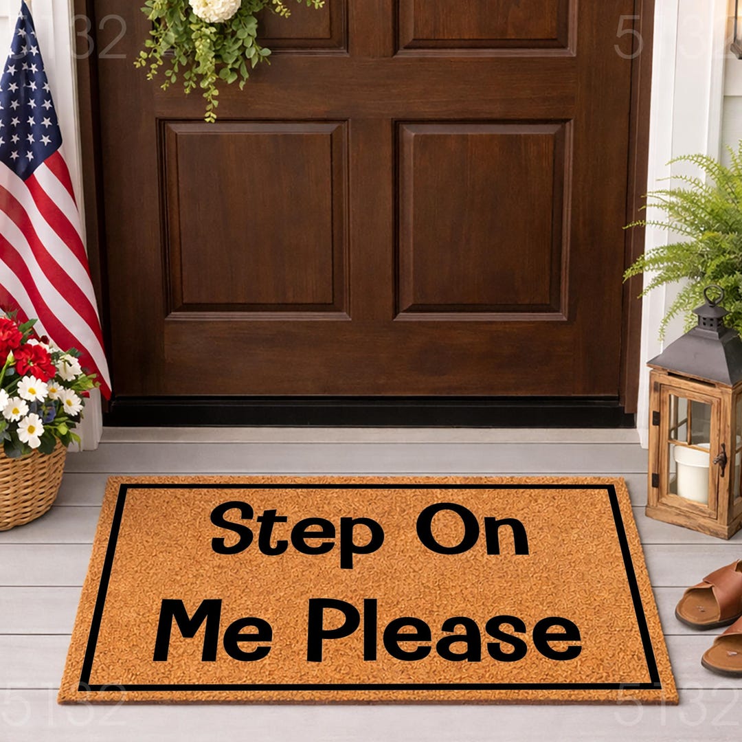 Step on Me Please Doormat, Funny Door Mat, Gag Gift 5132 - Etsy UK