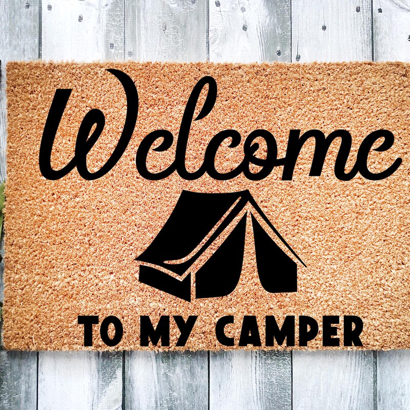 Camper Welcome Mat - Etsy