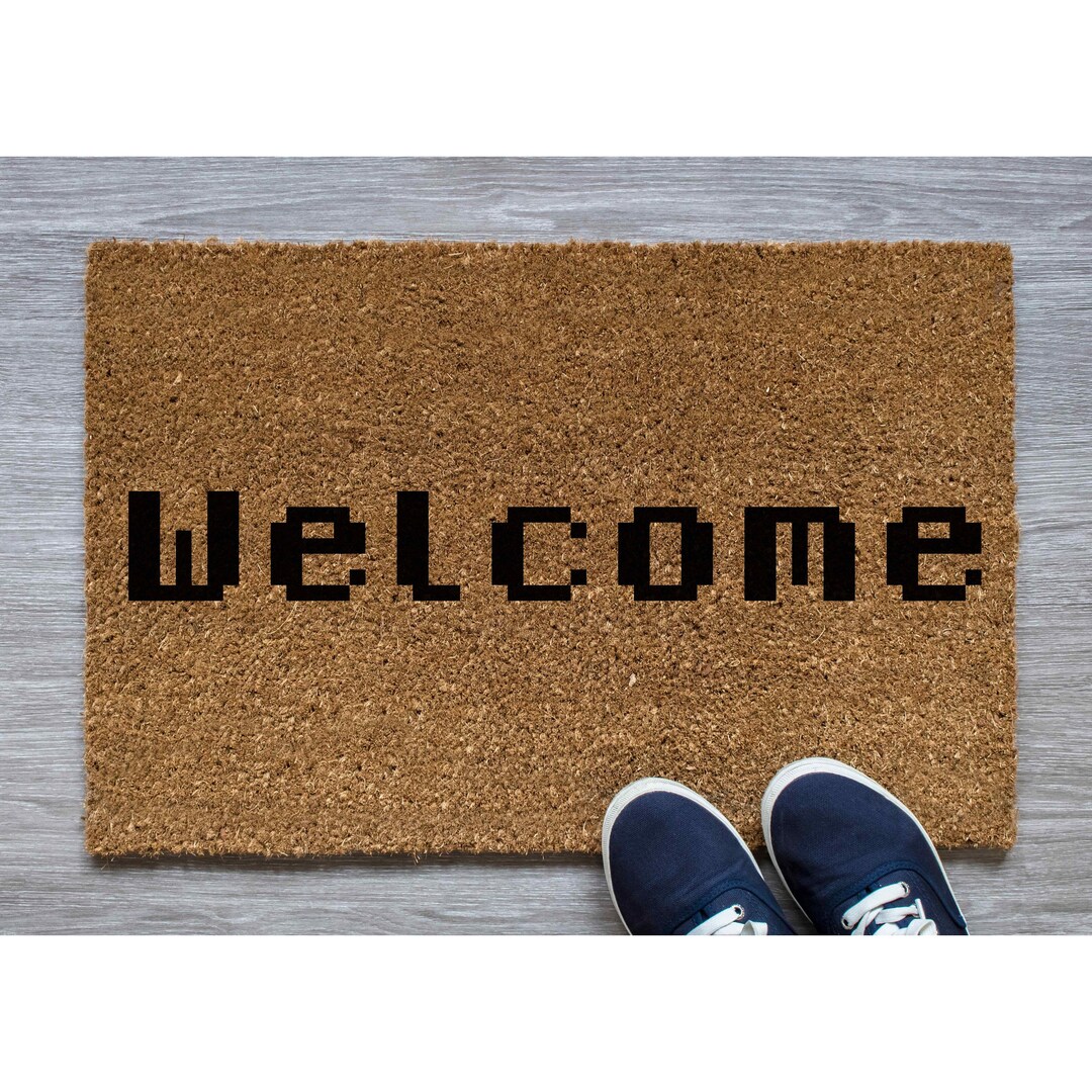 Doormat 8 Bit Welcome Gaming Doormat Cute Doormat Outside Doormat ...