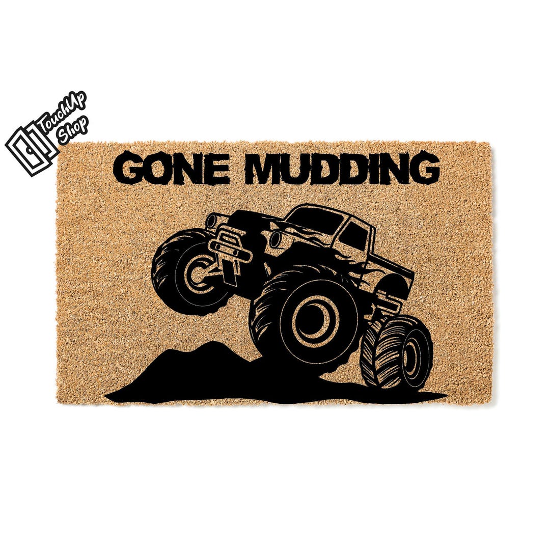 Gone Mudding Doormat, Gone Mudding Welcome Mat, off Road Truck Mat ...