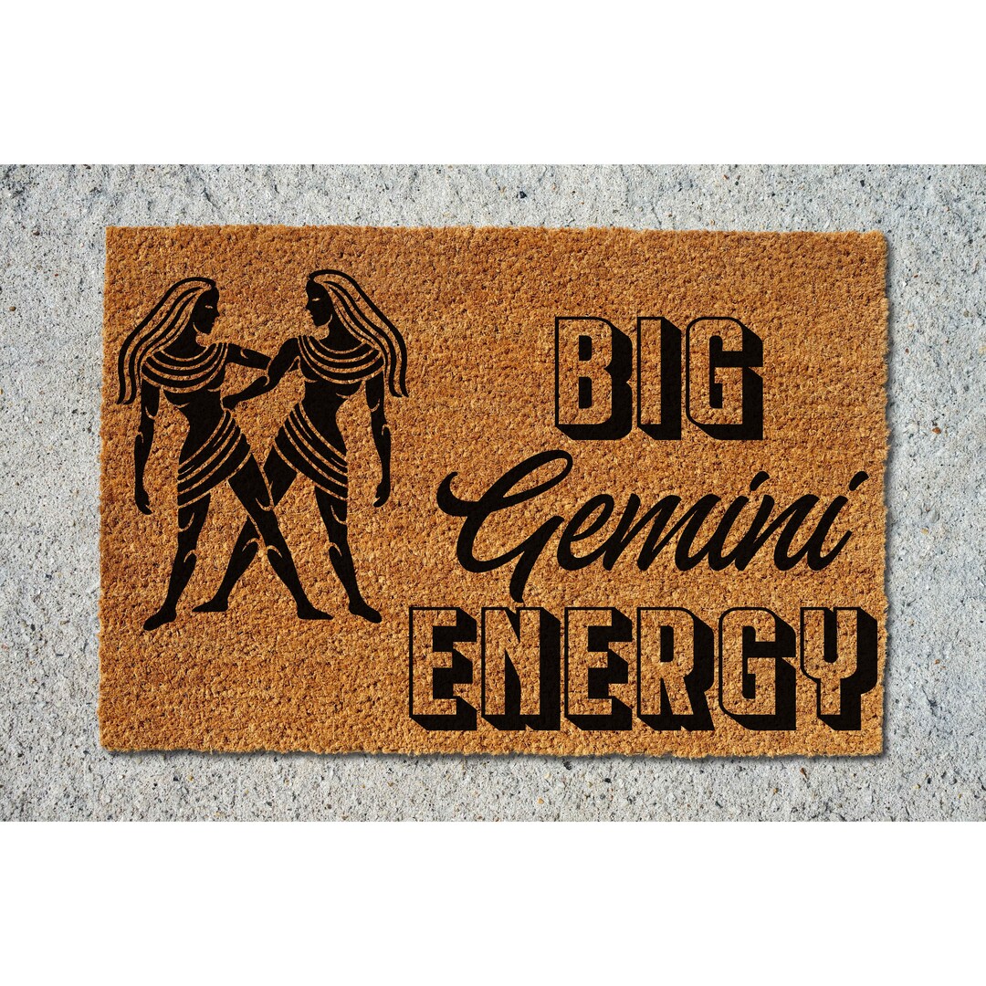Custom Doormat Big Zodiac Energy Zodiac Symbol Horoscope Welcome Mat ...