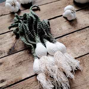 Crochet Vegetables Spring Onion Play Kids Kitchen - Etsy