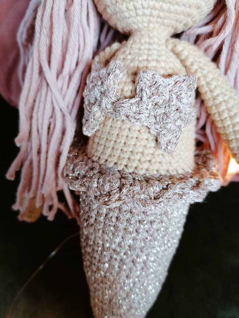 Crochet Little Mermaid Doll Cuddly Baby Mermaid Soft Toy for | Etsy