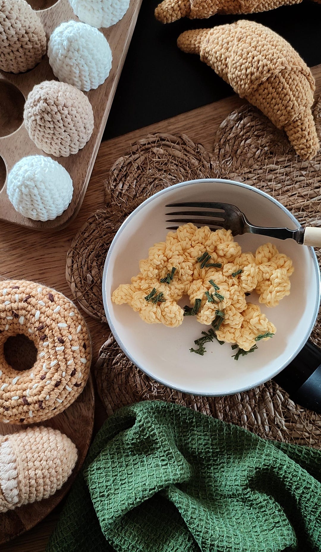 Scrambled Eggs for Play Kids Kitchen, Pretend Play Food, Play Breakfast ...