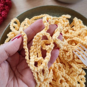 Crochet Food Spaghetti. Pasta With Tomato Sauce. Kids Kitchen ...