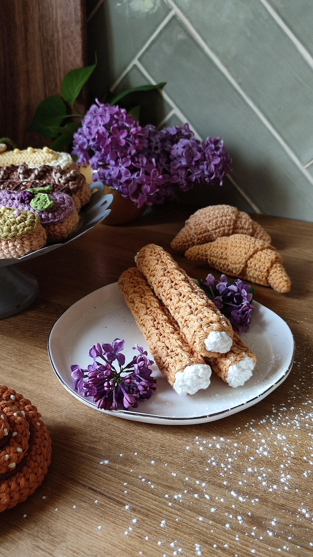 Rolled Wafers With Whipped Cream, Cream Roll, Cream Horn for Play Kids ...