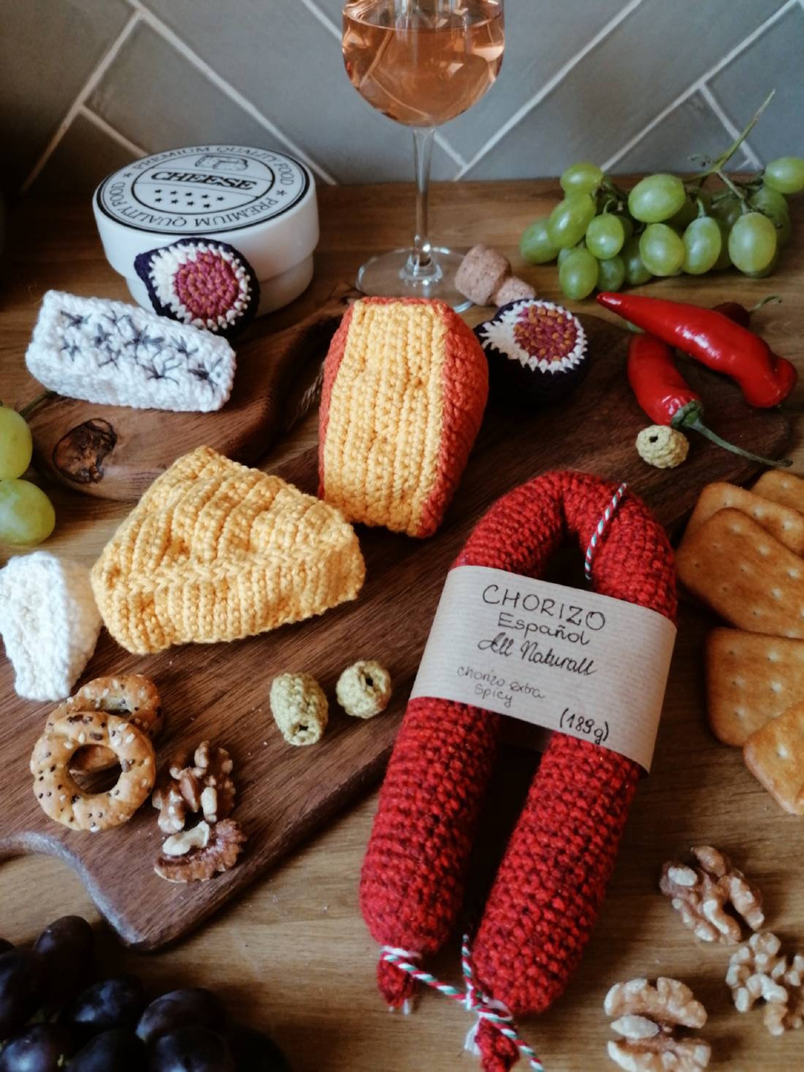 Crochet Cheese for Play Kids Kitchen Pretend Play Food Set - Etsy UK
