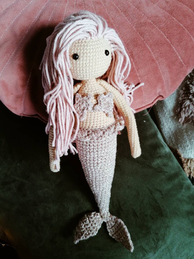 Crochet Little Mermaid Doll Cuddly Baby Mermaid Soft Toy for | Etsy