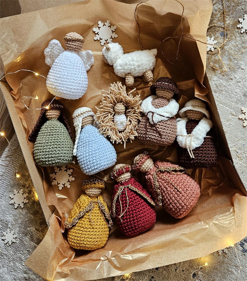 Crochet Pattern Nativity Scene, PDF, Christmas Nativity Pattern ...