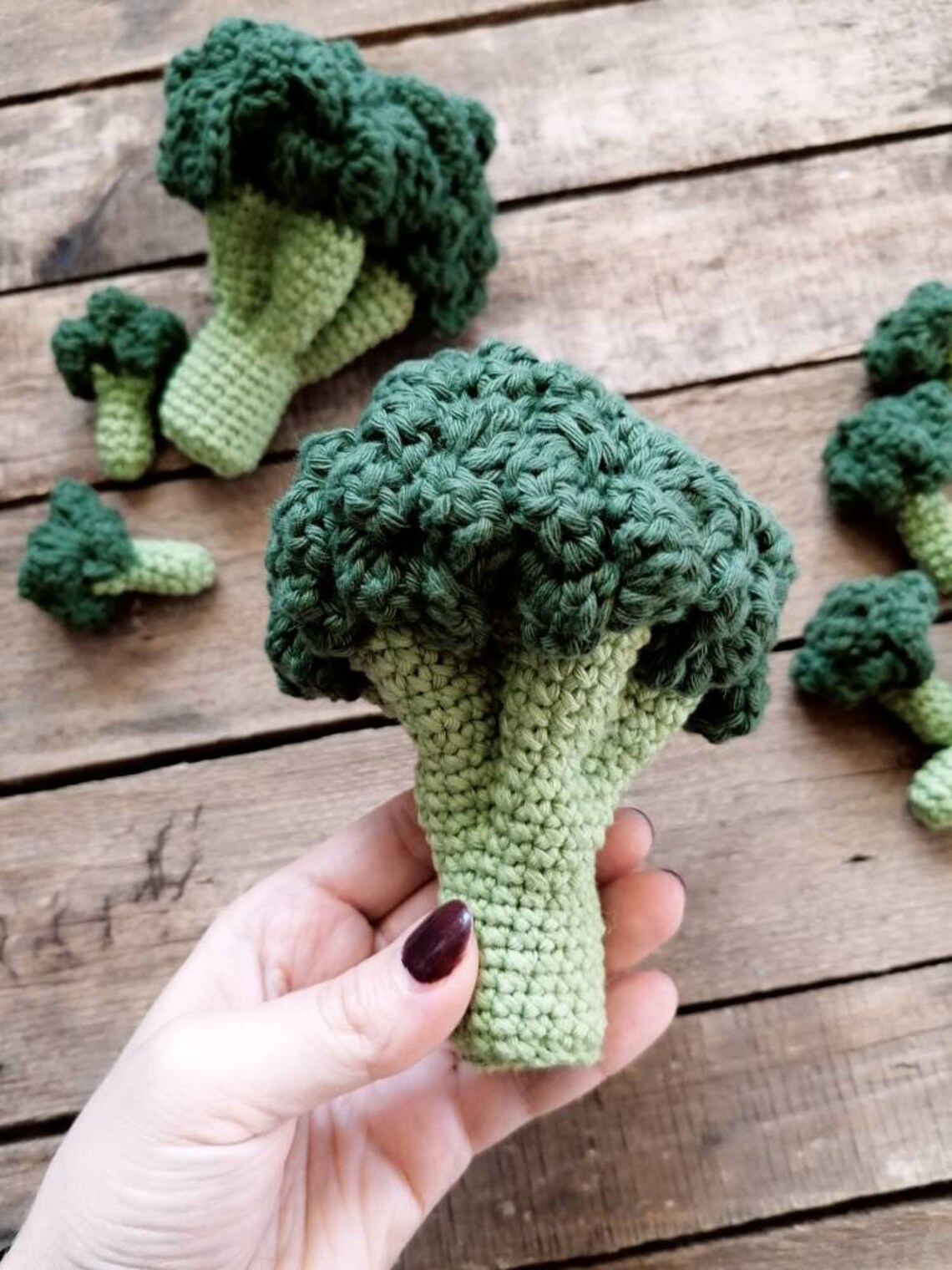 Crochet Broccoli for Play Kids Kitchen Play Vegetables - Etsy