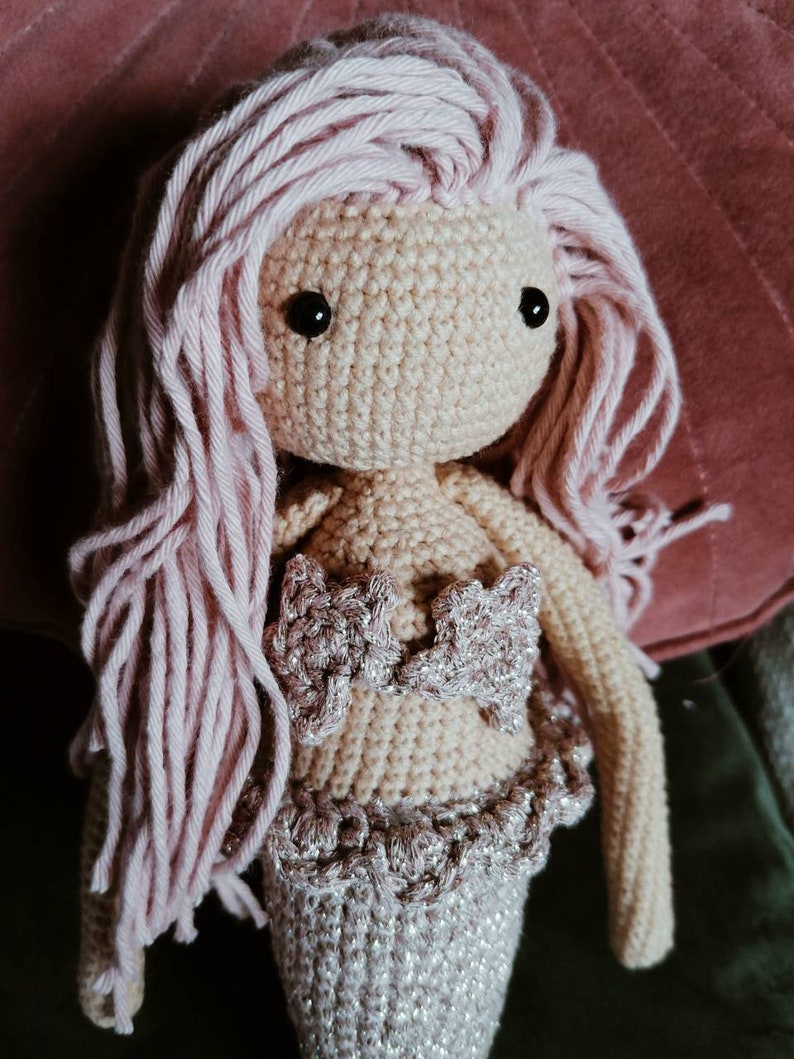 Crochet Little Mermaid Doll Cuddly Baby Mermaid Soft Toy for | Etsy