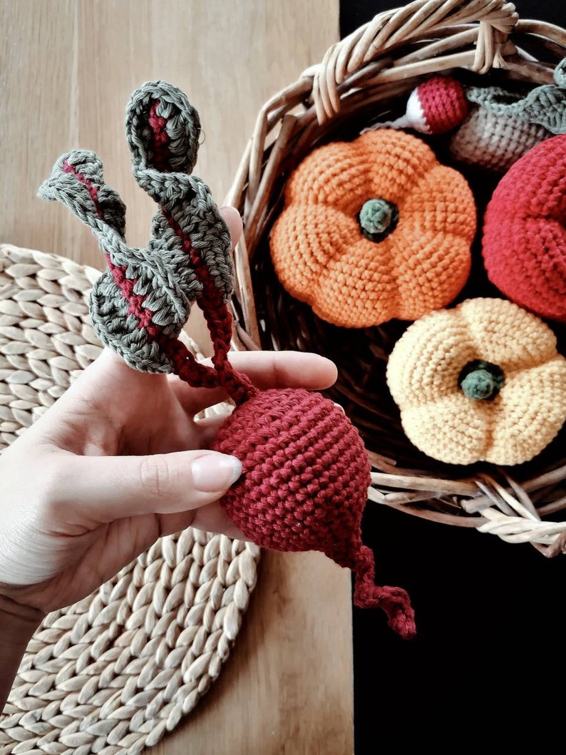 Crochet Beet Vegetables Toy. Shop Accessories. Pretend Play - Etsy