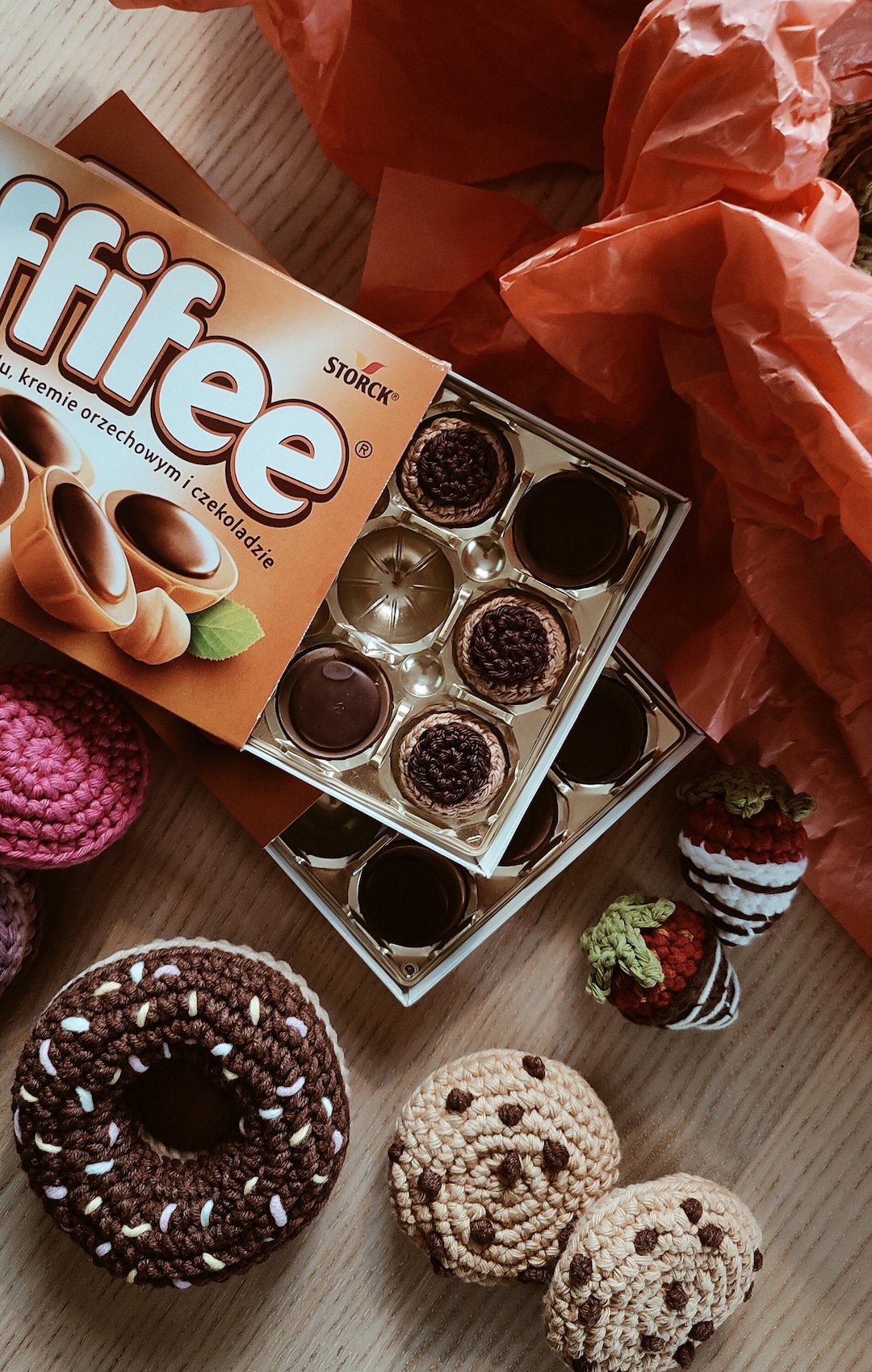 Crochet Toffifee, Birthday Gift for Baby, Kids Kitchen Accessories ...