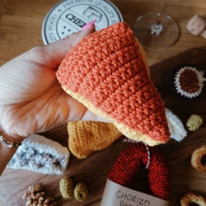 Crochet Gouda Cheese Toy: Pretend Play Food, Montessori Toy, Soft Kids ...